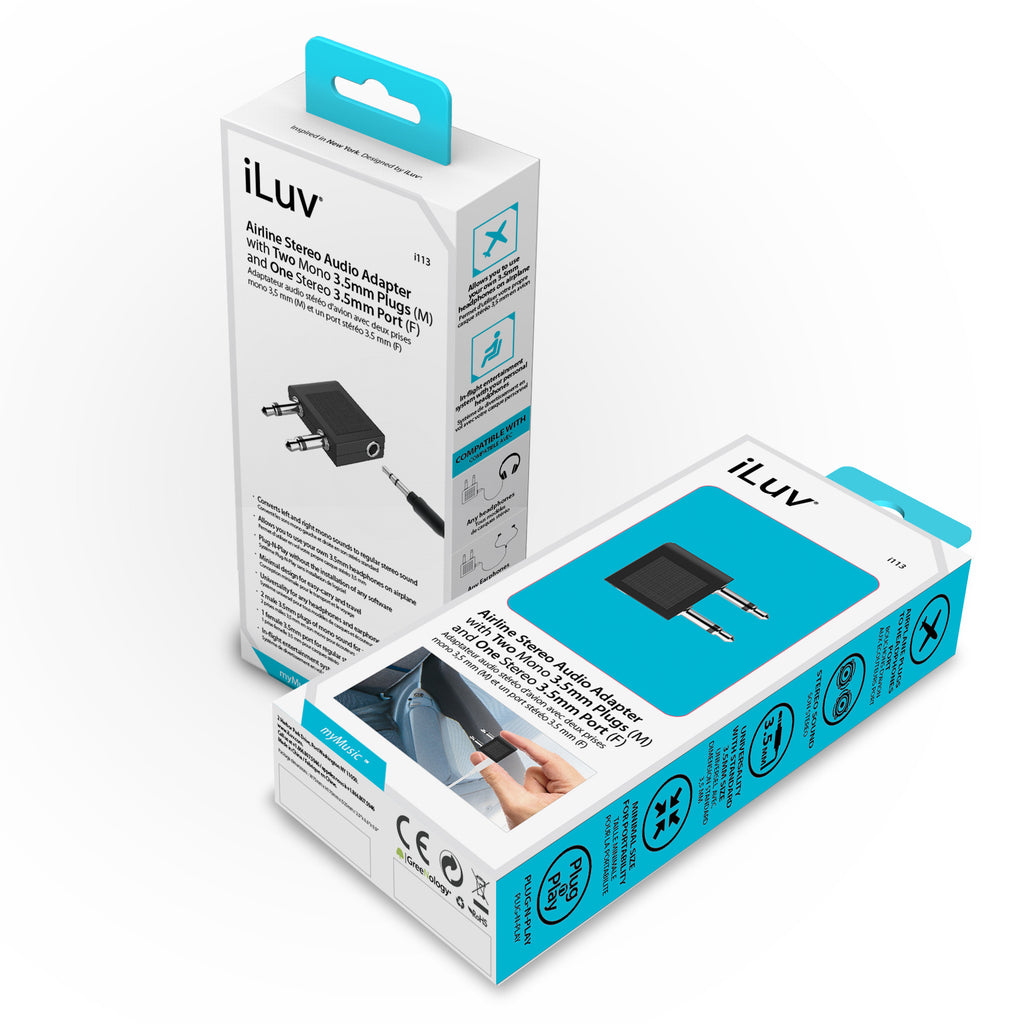 Airplane Flight Headphones Adapter – iLuv Creative Technology